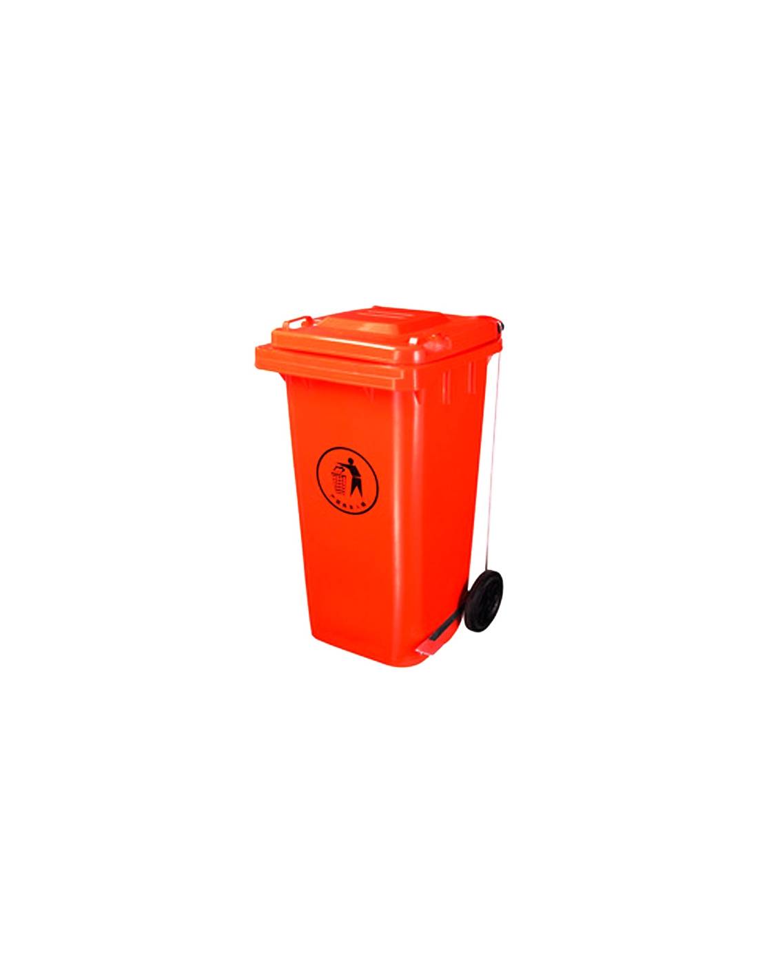 Contenedor de basura rojo 240L