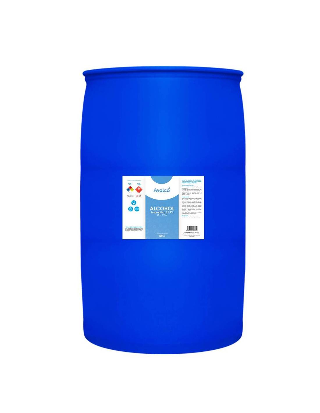 ¡Compra alcohol isopropílico de 1, 5, 20 y 200 lt! - Avalco.cl